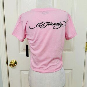 Ed Hardy | Tops | Ed Hardy Logo Retro Vibe Brave Hearts Stay True Eagle ...